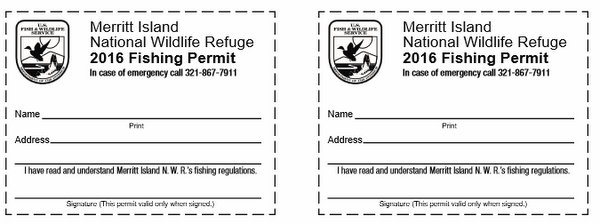 Wildlife Refuge Fishing Permit